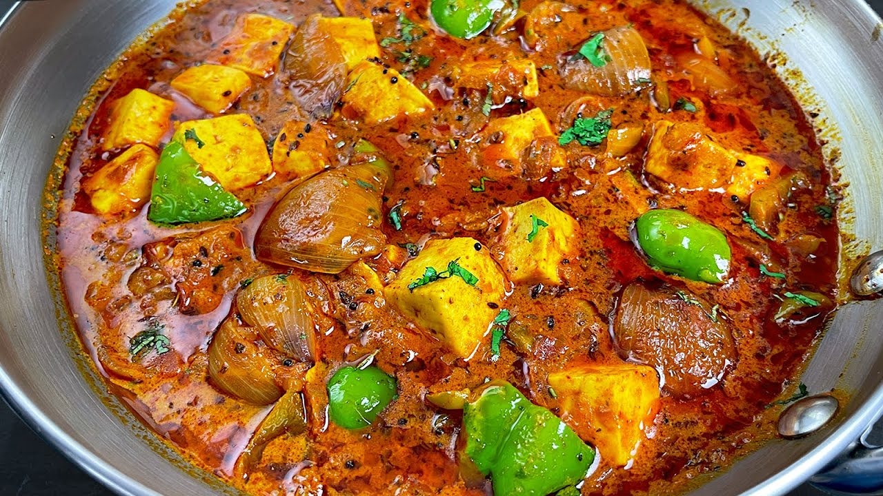 शिमला मिर्च पनीर रेसिपी हिंदी में । Shimla mirch paneer recipe in Hindi